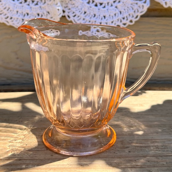 Dining | Vintage Depression Pink Creamer | Poshmark
